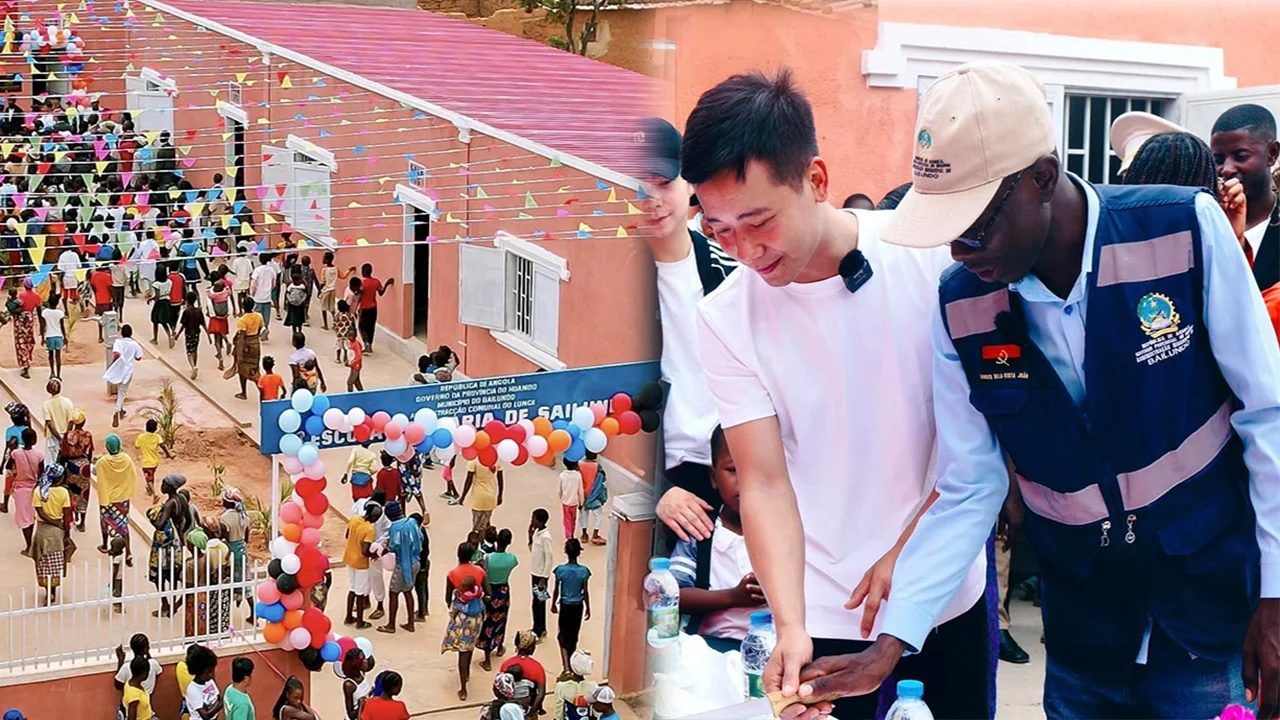 Quang Linh Vlogs khánh thành trường học tại Angola - Đời Sống Và Thương ...